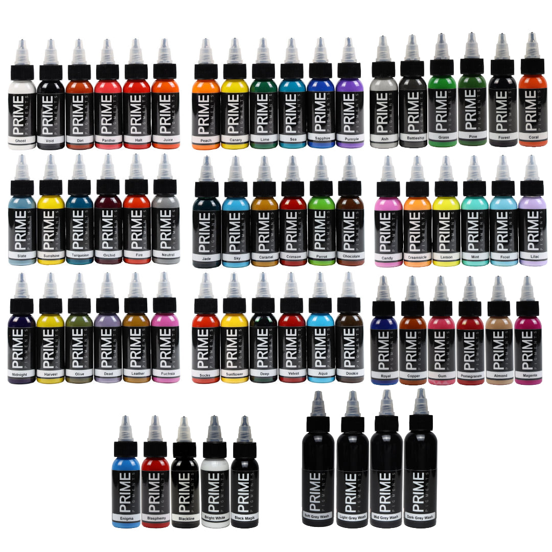 The Complete Set | Prime Pigments – Needlejig Tattoo Supply