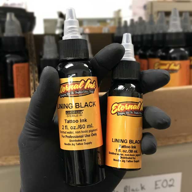 Lining Black Tattoo Ink | Eternal Ink – Needlejig Tattoo Supply